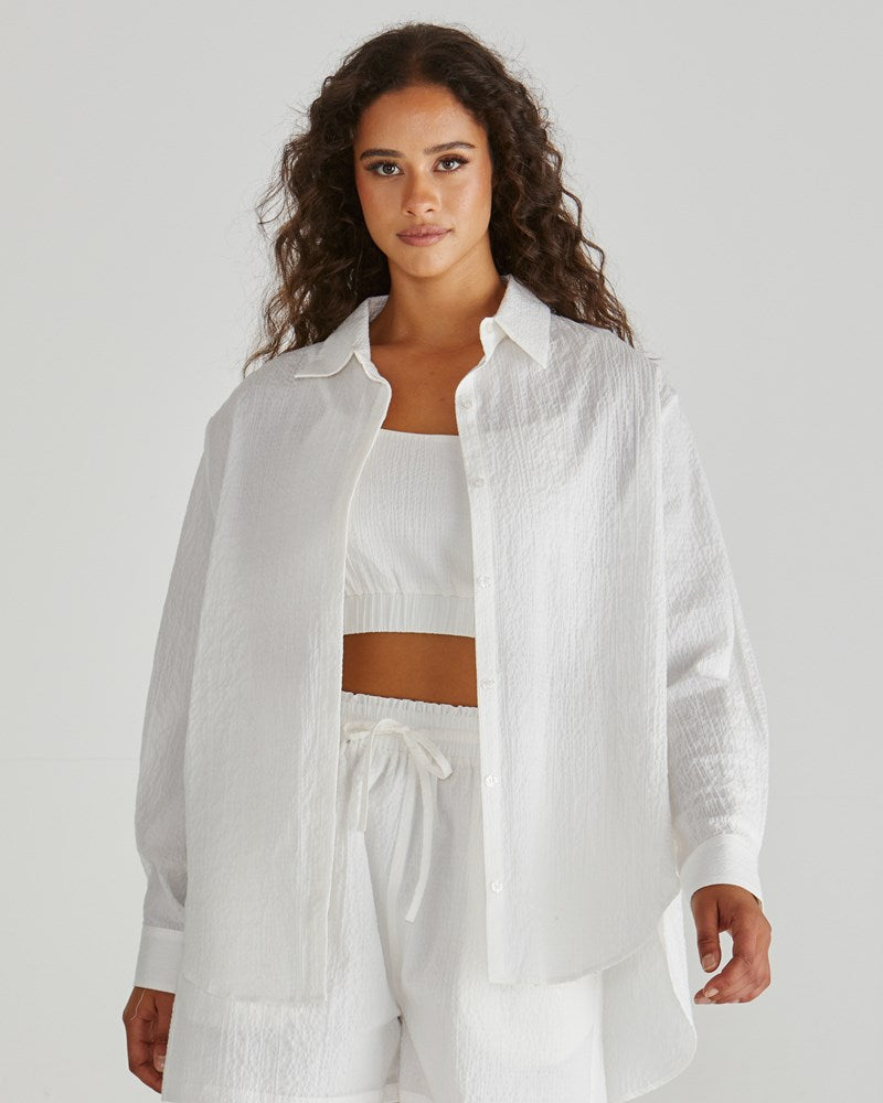 Alani Shirt - White – Sass | Melbourne Designed Women’s Fashion